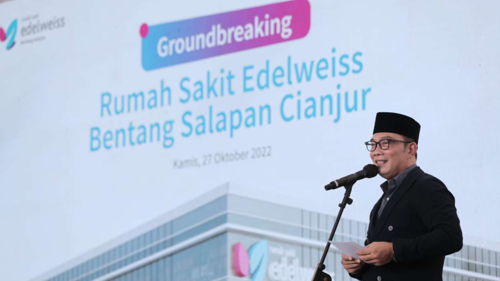 Ridwan Kamil: Pembangunan Rumah Sakit Edelweiss Cianjur Percontohan ...