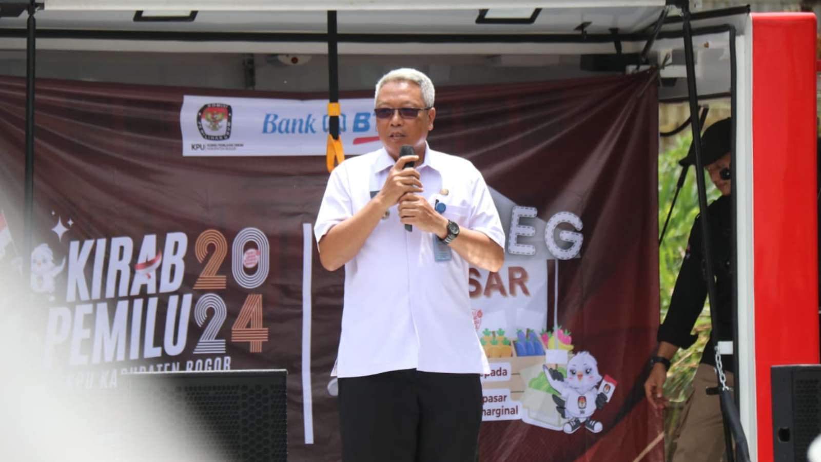 KPU Kabupaten Bogor Grebek Pasar, Sosialisasikan Pemilu 2024