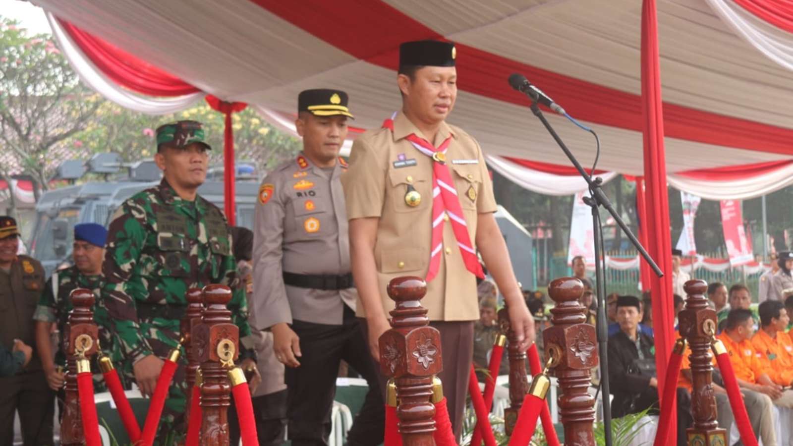 Pj. Bupati Bogor Pimpin Apel Gelar Pasukan Pengamanan Pilkada Kabupaten Bogor