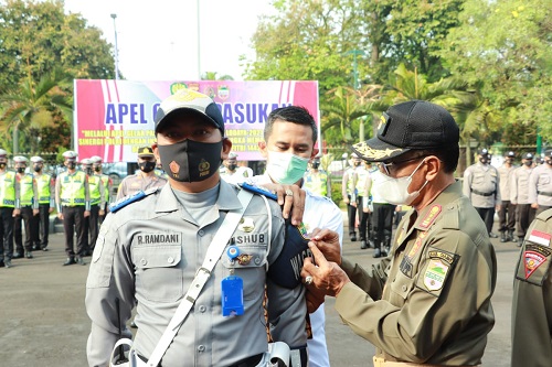 Pengamanan Idulfitri 1442 H, Bupati Ciamis Gelar Apel Pasukan Operasi Ketupat Tahun 2021