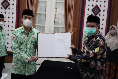 Rudy Gunawan Lantik Pimpinan Baznas Kabupaten Garut Periode 2021-2026